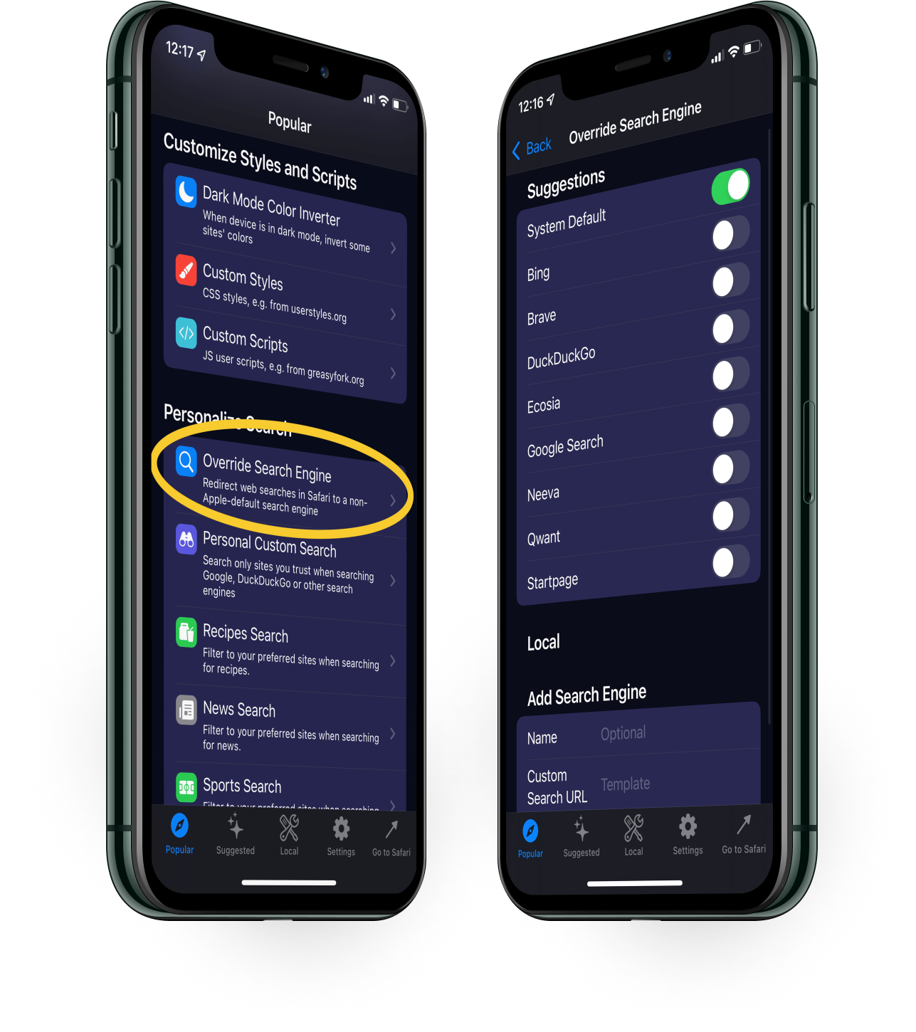 How To Use A Non Apple Default Search Engine In IOS Safari